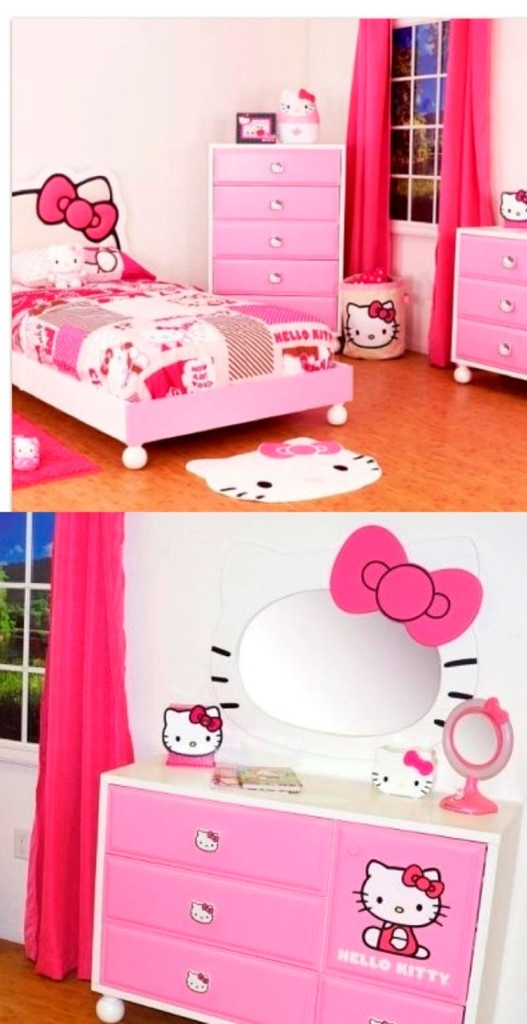 25 ideias de quarto infantil da Hello Kitty - Dicas da Japa