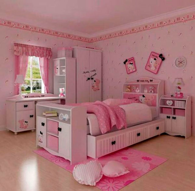 25 ideias de quarto infantil da Hello Kitty - Dicas da Japa